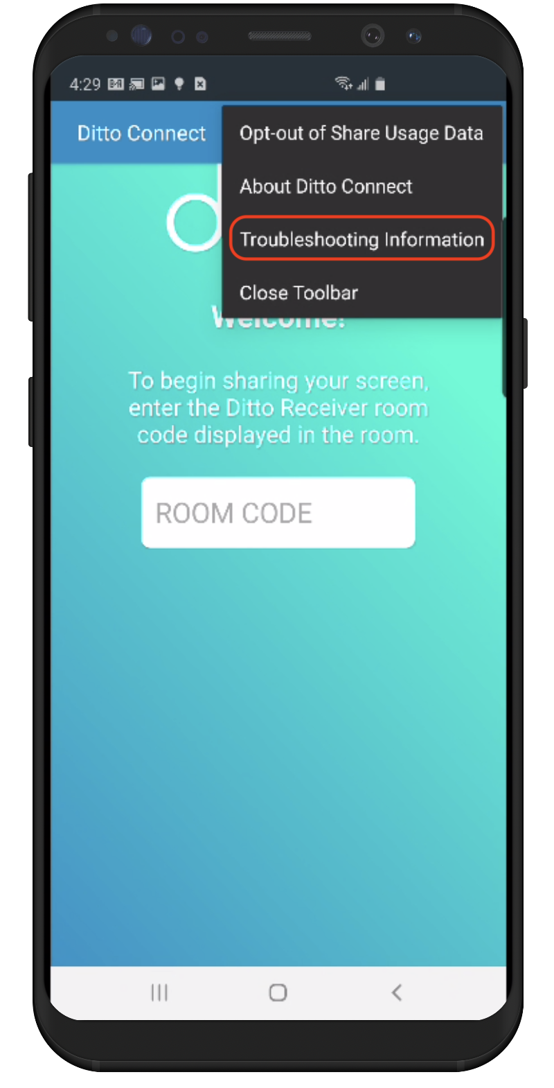 How to gather logs in Ditto Connect